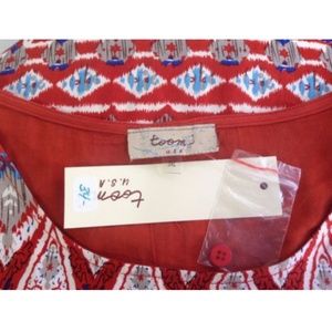 Toomi | Tops | Toomi Tunic Classic Neck Pocket Button Back | Poshmark